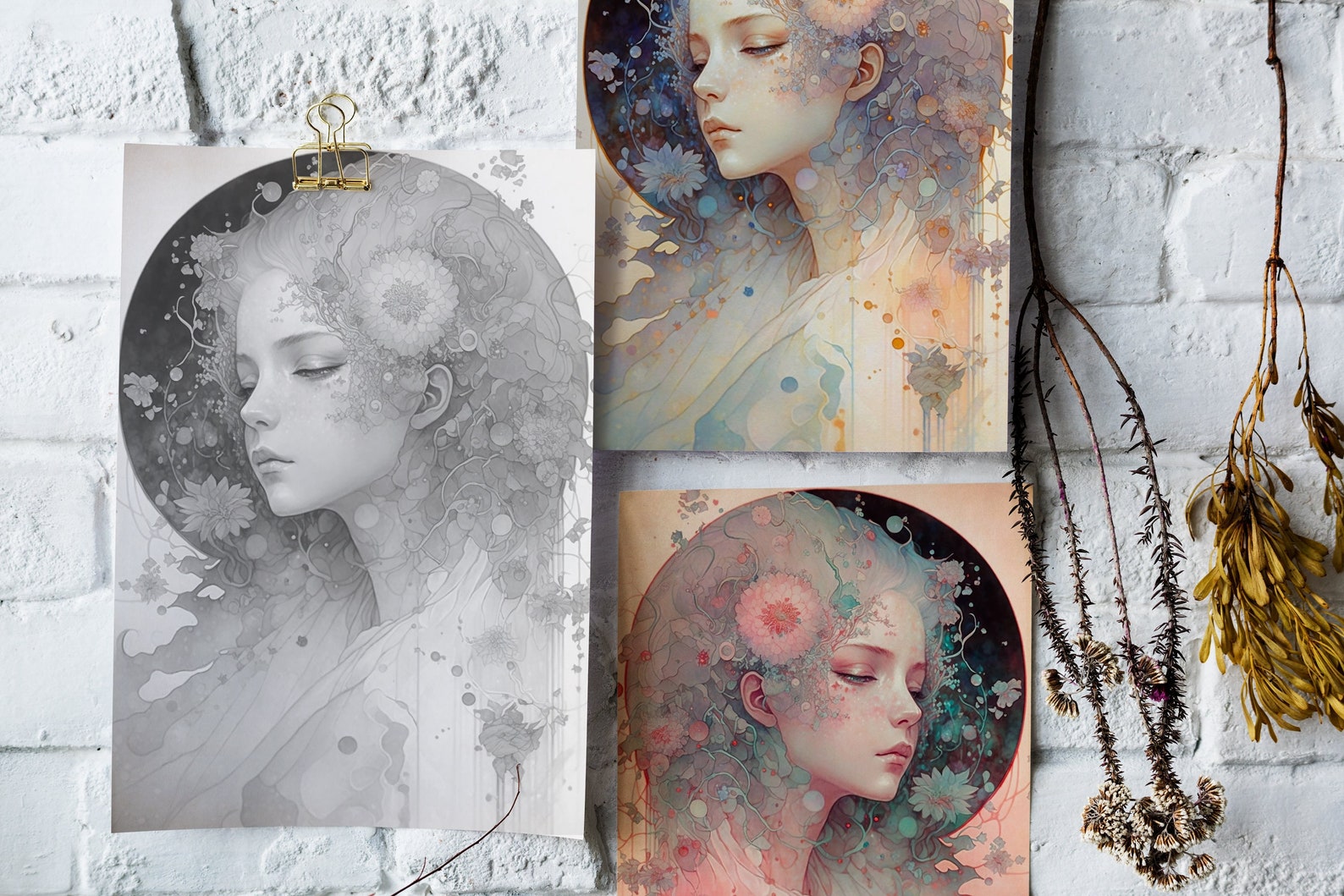 Printable Poster Coloring Page Coloring Book for Adults Instant ...