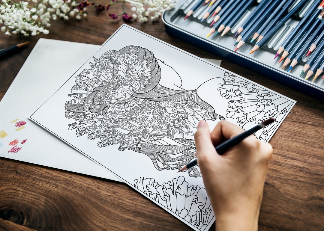 A3 Large Mandala Coloring Page _coloring Sheets for Adults _printable ...