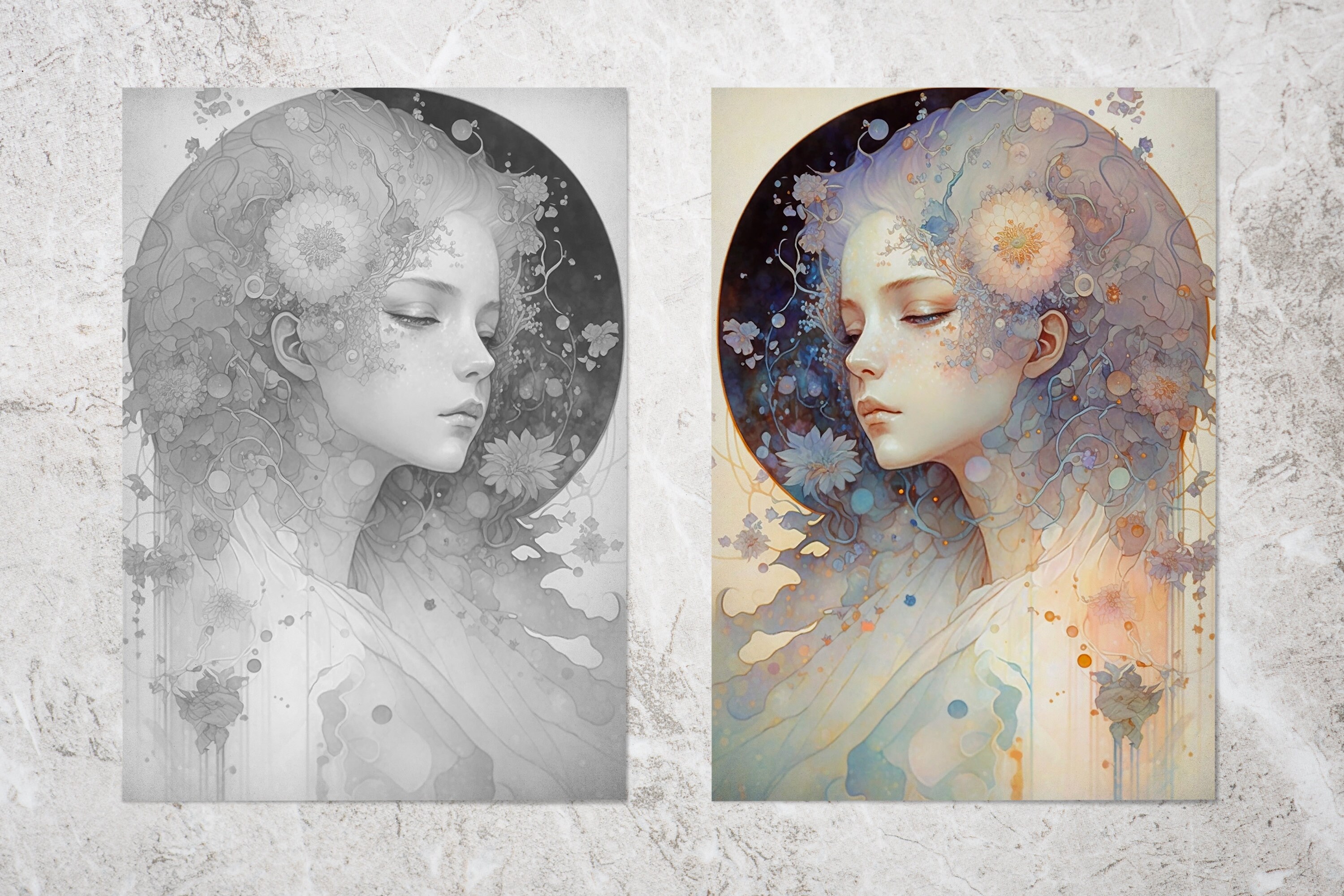 Printable Poster Coloring Page Coloring Book for Adults Instant ...