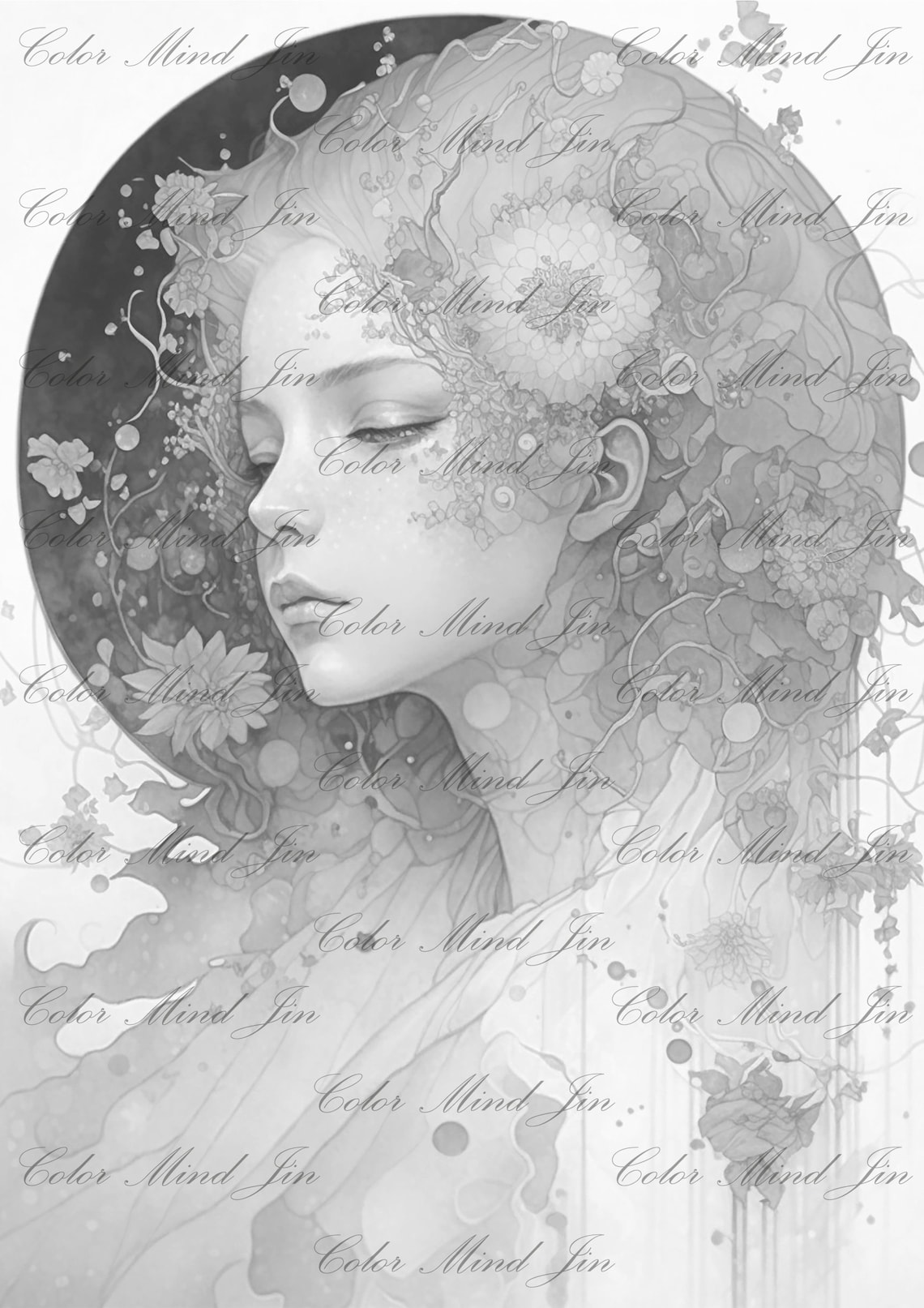 Printable Poster Coloring Page Coloring Book for Adults Instant ...