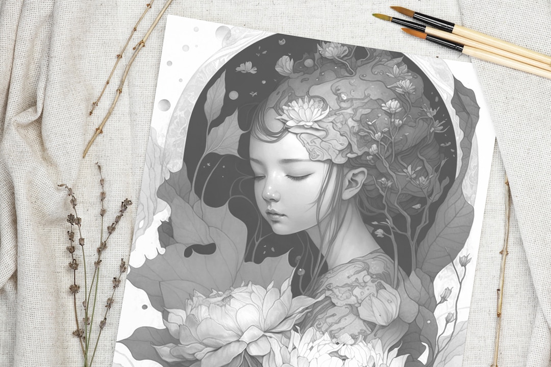 Delightful Doodles Grayscale Coloring Book - High Quality - Adults ...