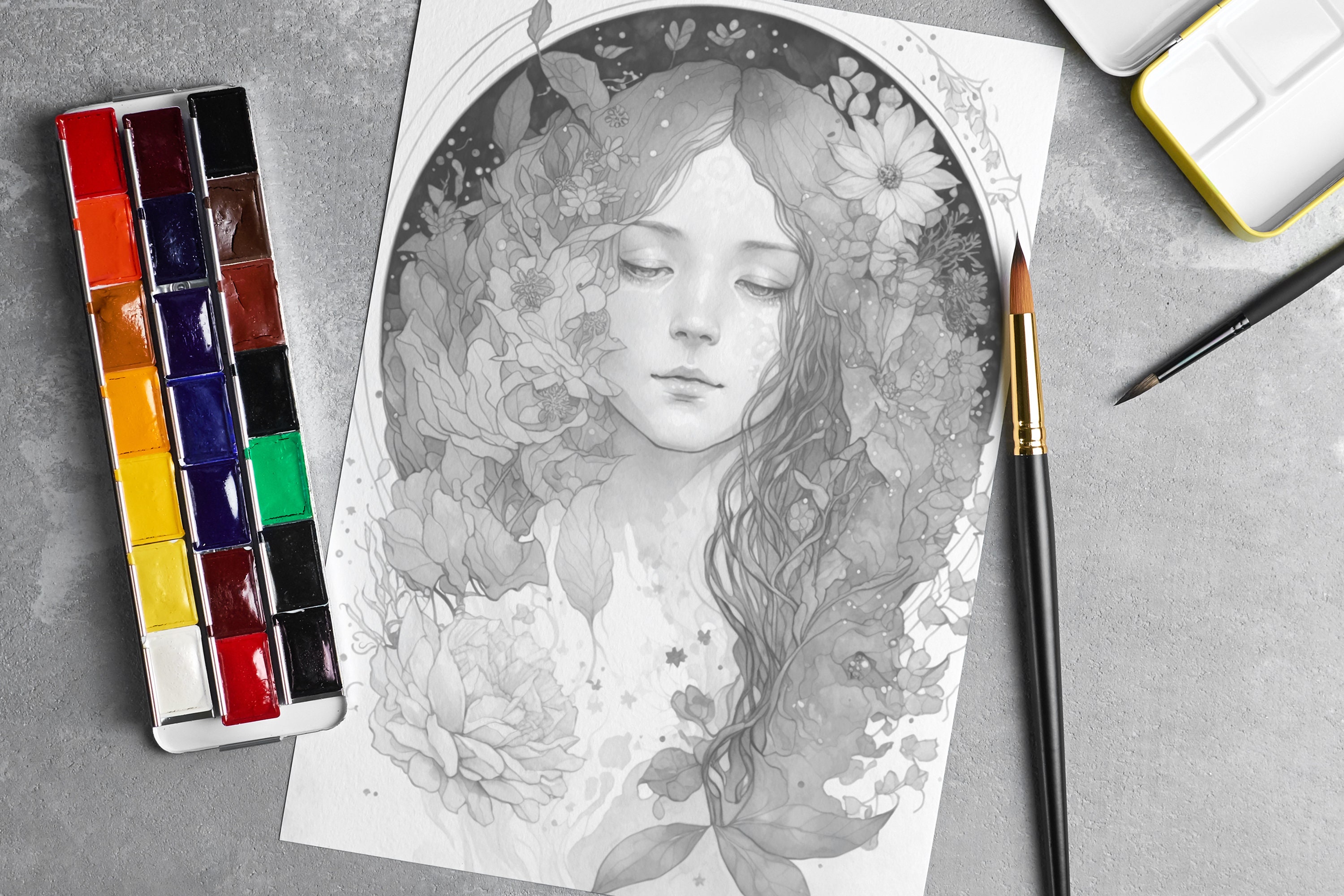 Coloring Page Bundle Printable Coloring Set of 6 for Adults Instant ...