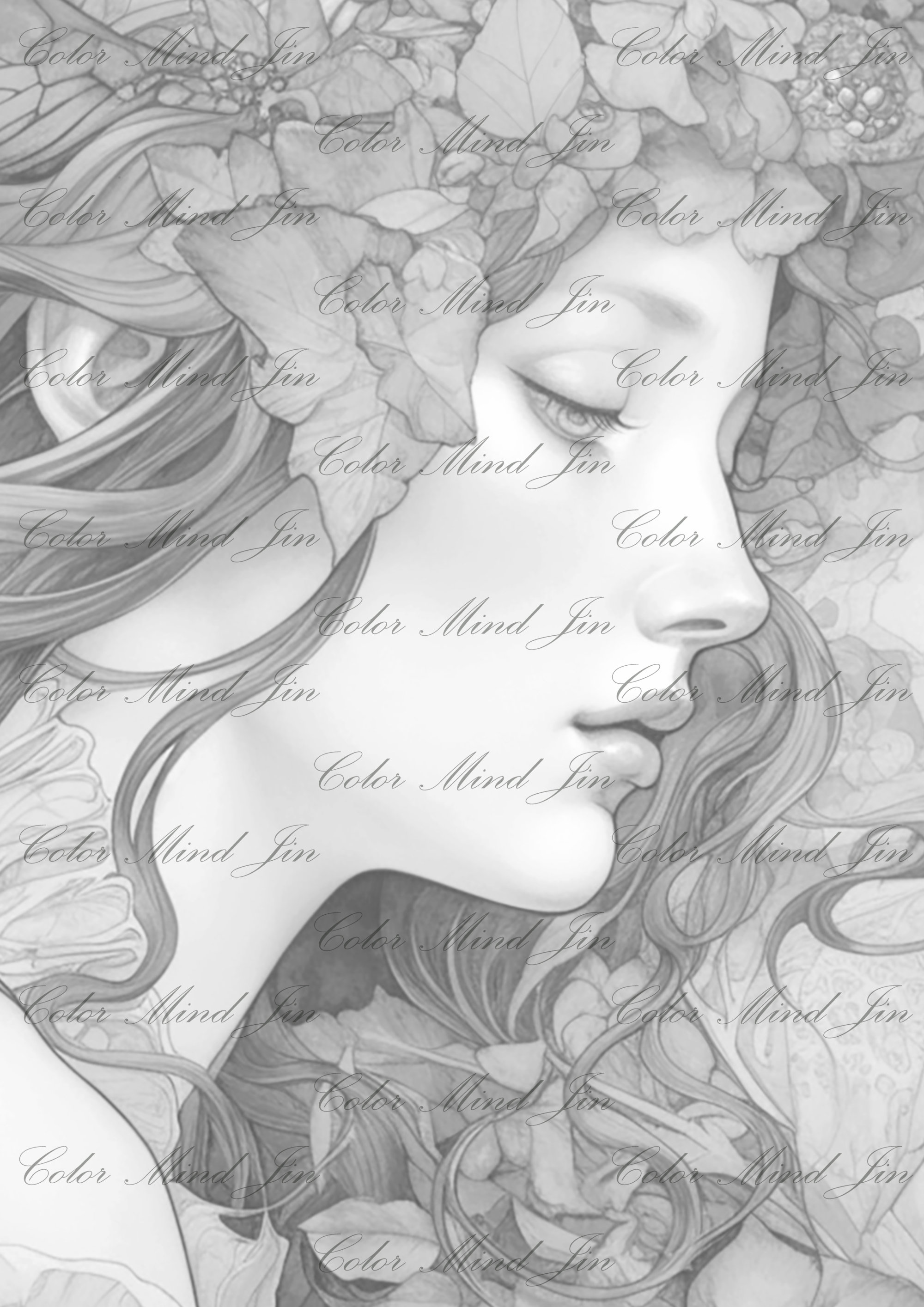 Printable Coloring Page Poster Coloring Book for Adults Instant ...