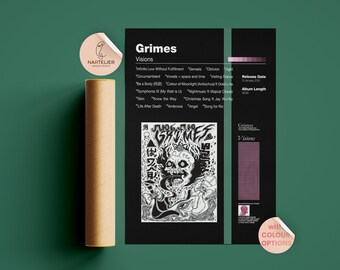 Grimes Album Poster - Etsy