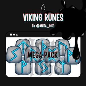 MEGA PACK (24) Viking Runes Badges for Streamers (twitch/kick/other ...