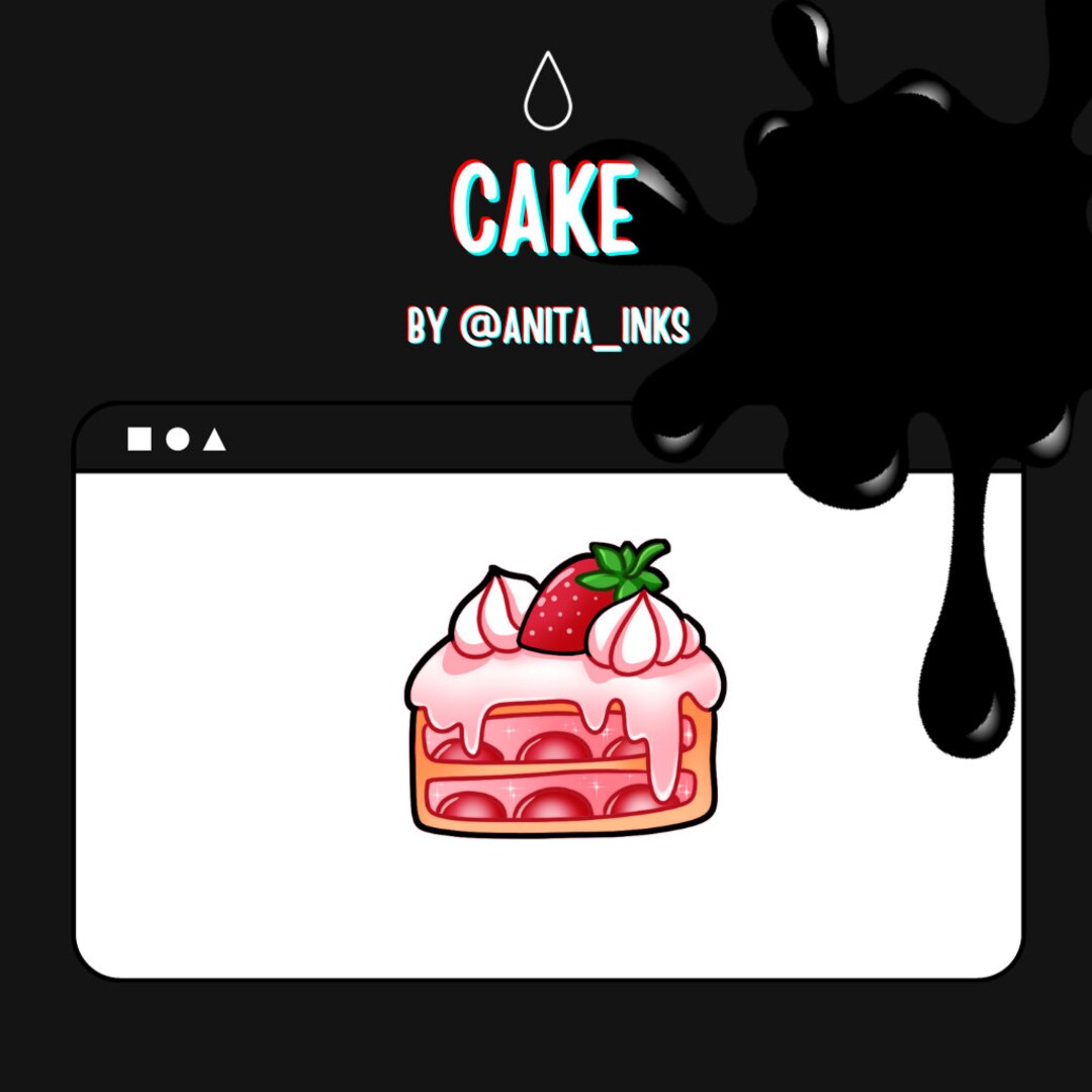 CAKE Emote / Badge / Channel Point Icon for Streamers pay to Use ...
