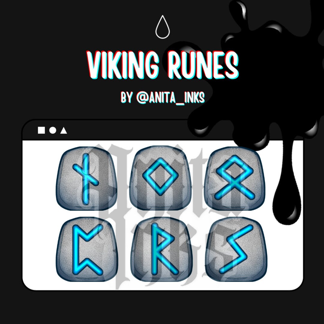 Viking Runes Badges for Streamers twitch/kick/other Stream Graphics ...
