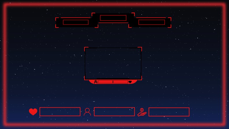 PACK Space RED ANIMATED L Streamlabs & Obs L Starting Soon /of Line ...