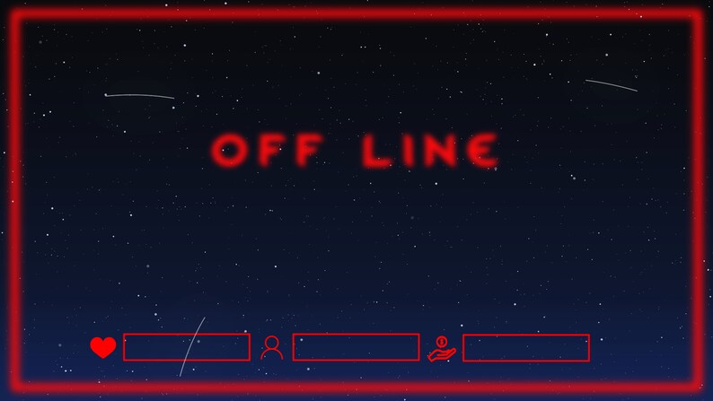 PACK Space RED ANIMATED L Streamlabs & Obs L Starting Soon /of Line ...