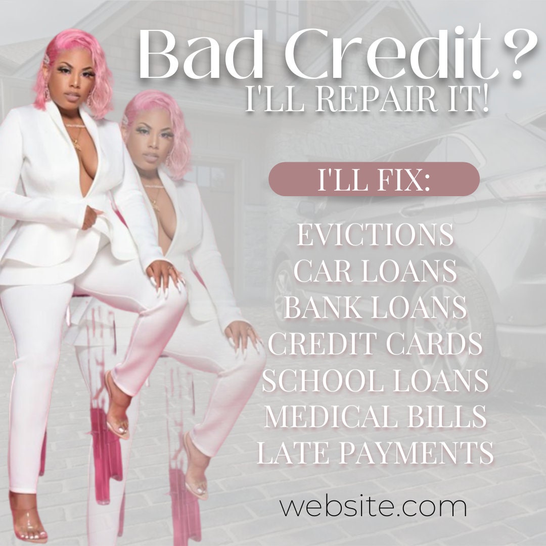 Bad Credit Credit Repair Services Animated Flyer Business - Etsy