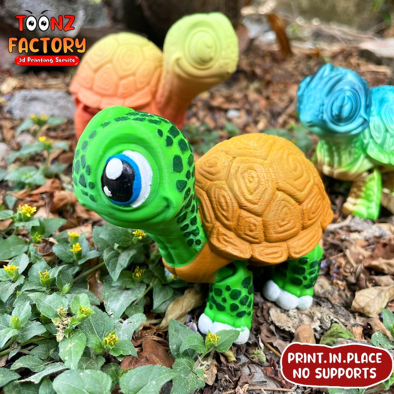 Cute Flexi Turtle / 3D Print Instant Download/3d Printed Toy/3d Printed ...