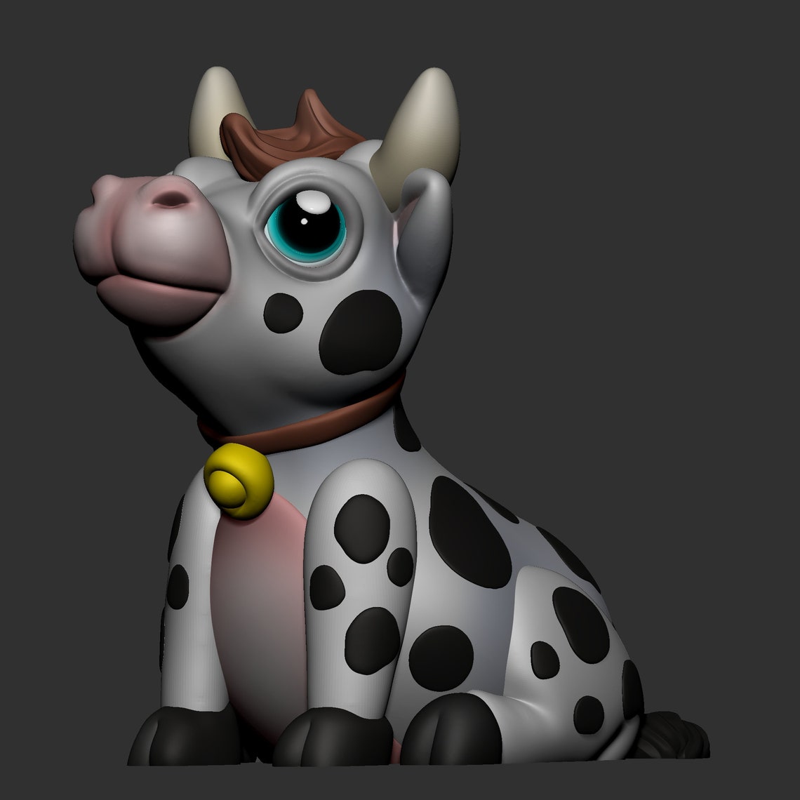 3D Print Cow Toy: No Supports, Kid's Room Decoration (digital Download ...