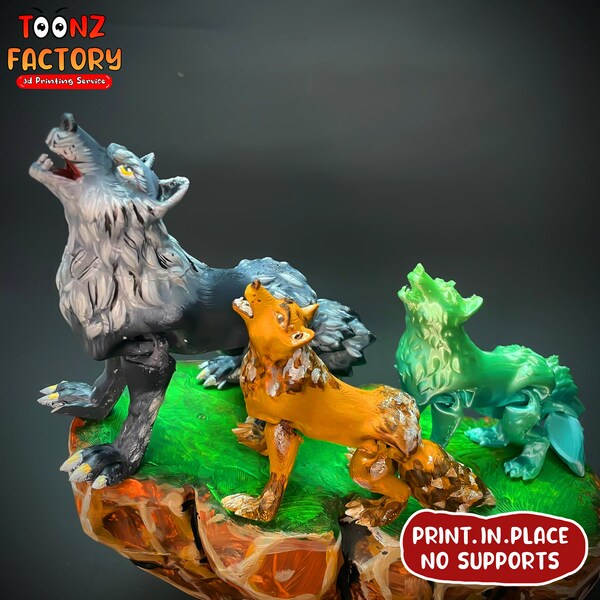 Flexi Wolf 3d Printed - Etsy