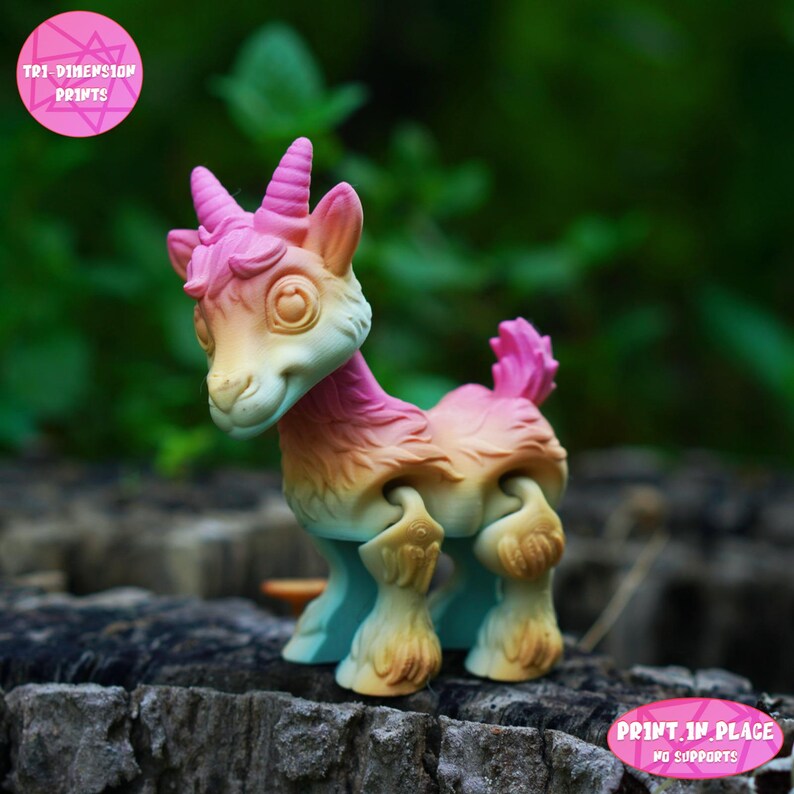 Flexi Billy Goat Toy: Articulated 3D Print (instant Download) - Etsy