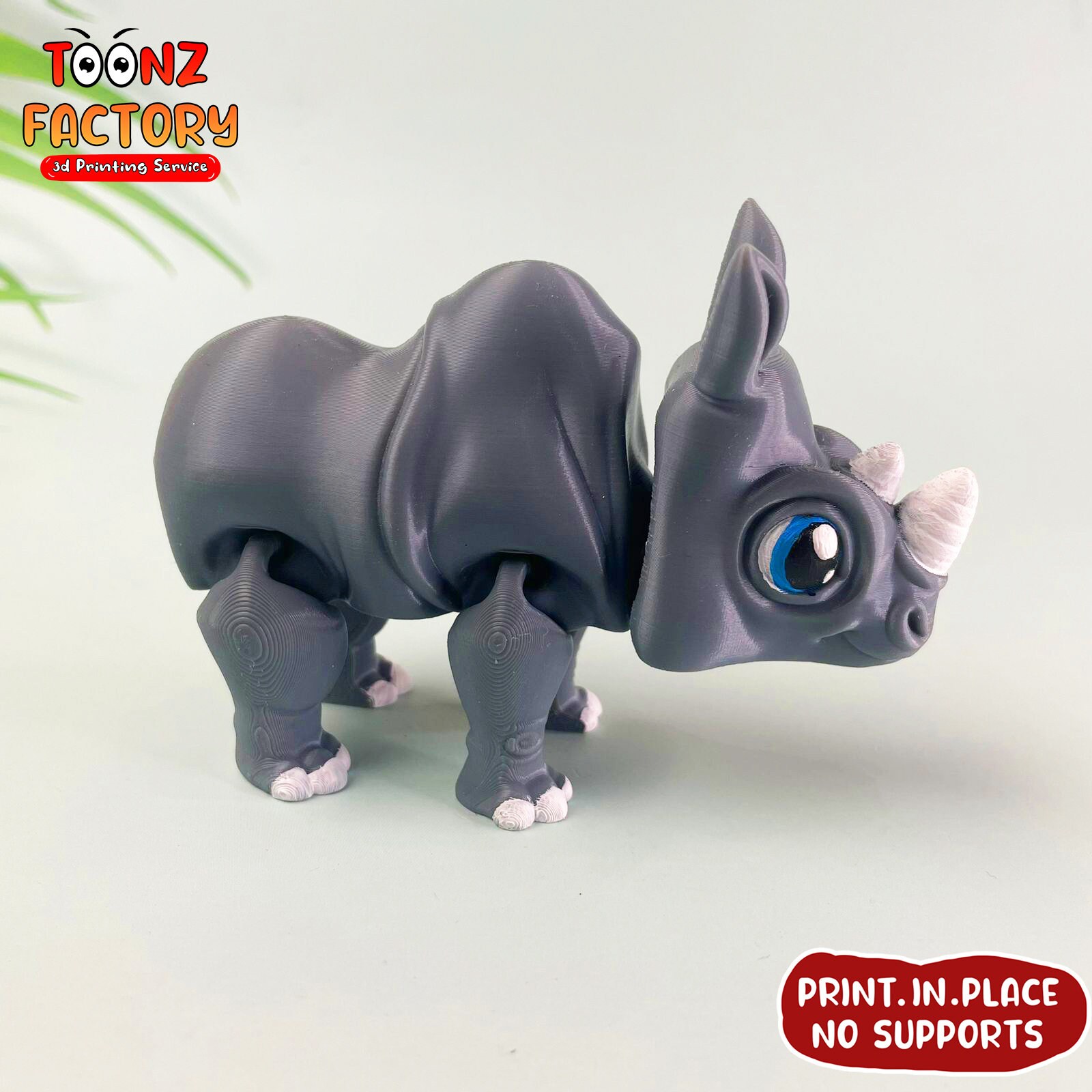 Cute Flexi Rhino / 3D Print Instant Download/3d Printed Toy/3d - Etsy