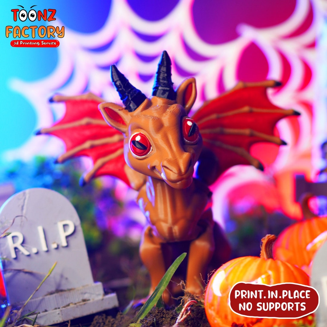 Cute Flexi Jeresy Devil /3D Print Instant Download/3d Printed Jeresy ...