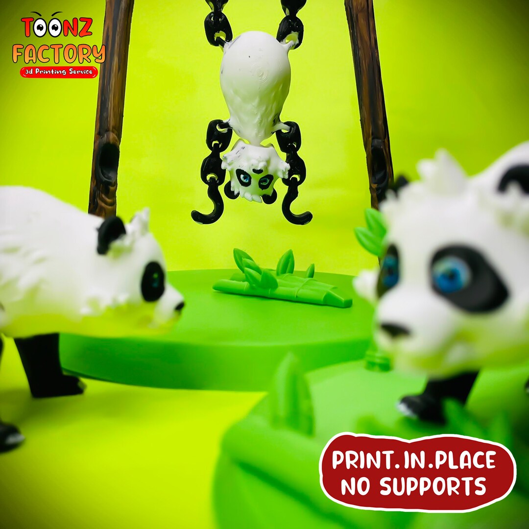 3D Print Panda Toy | Articulated Flexi Model (instant Download) - Etsy UK
