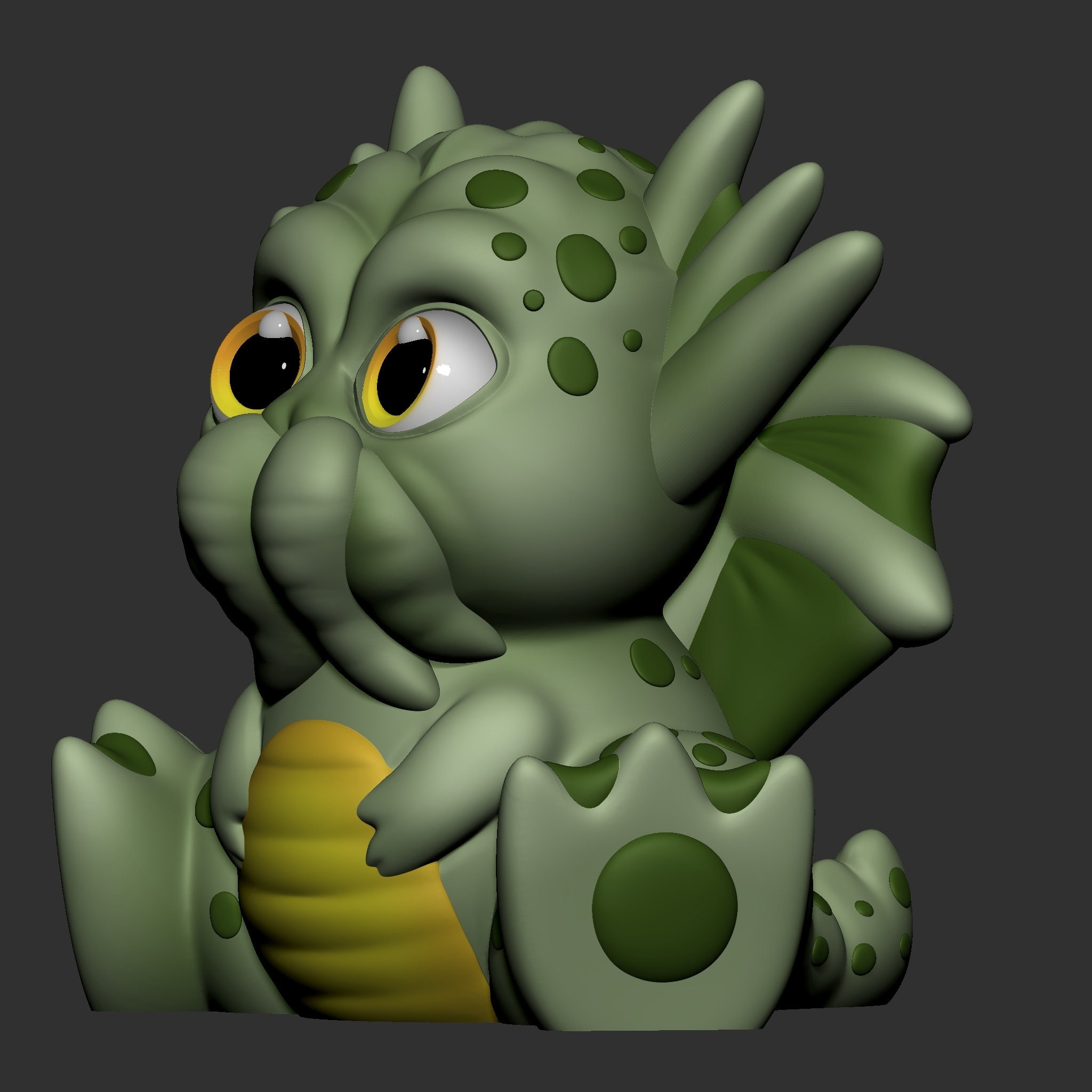 Cute Cthulhu Toy/3d Print Instant Download/3d Printed Toy/kid Toys ...