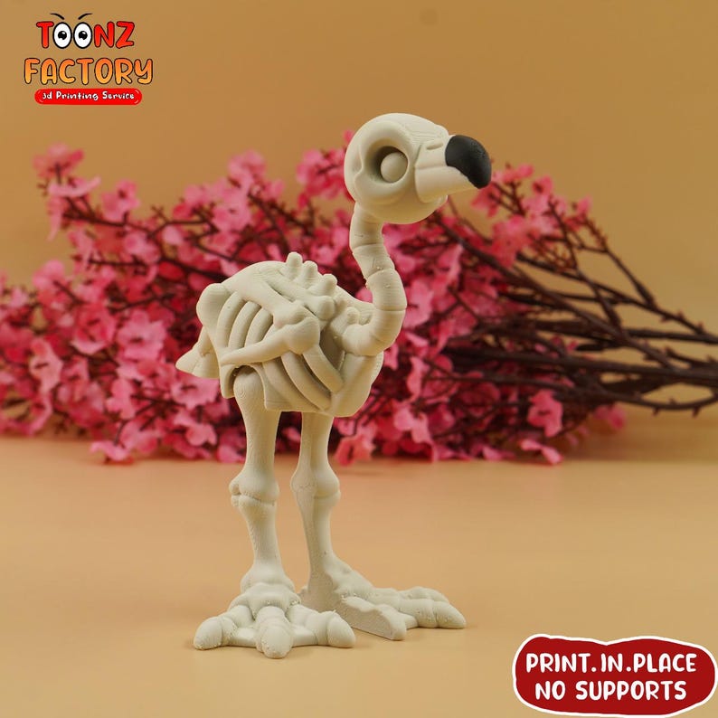 Flexi Flamingo Skeleton: Articulated 3D Print (instant Download) - Etsy
