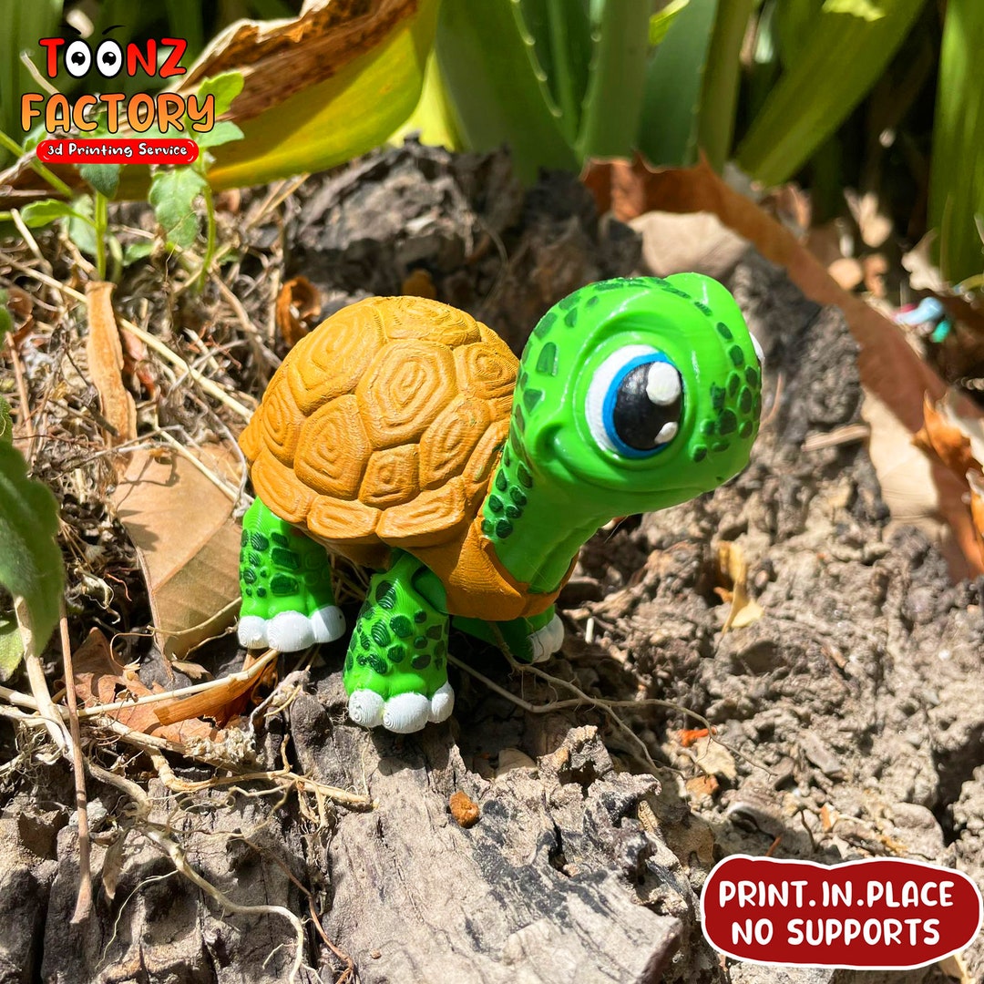 Cute Flexi Turtle / 3D Print Instant Download/3d Printed Toy/3d Printed ...