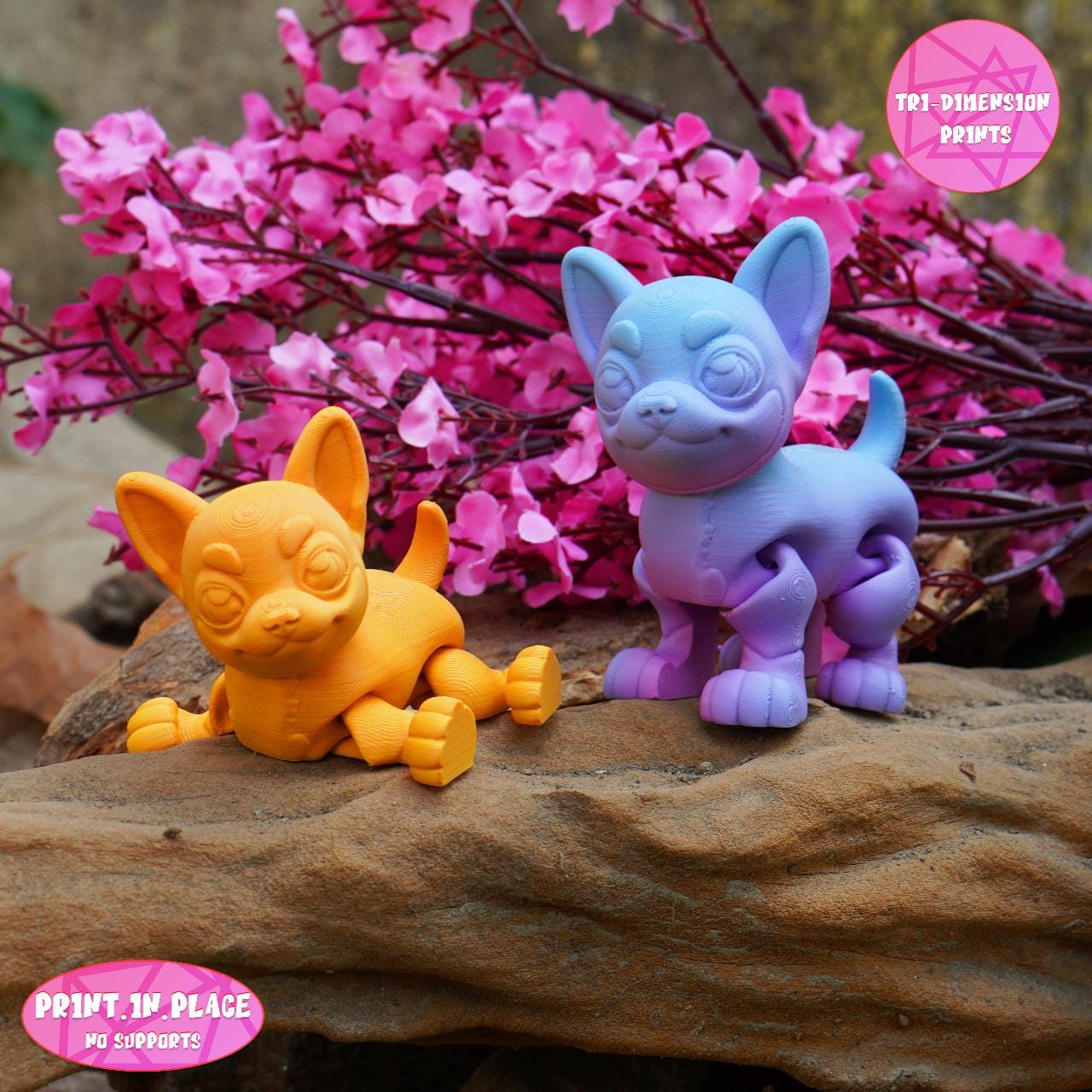 Flexi Chihuahua 3D Print: Articulated Dog Toy (digital Download - Etsy