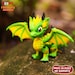 Cute Flexi Western Dragon 3D Model (instant Download) - Etsy