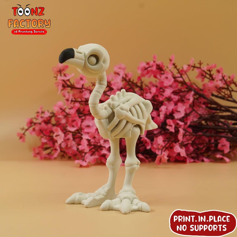 Flexi Flamingo Skeleton: Articulated 3D Print (instant Download) - Etsy