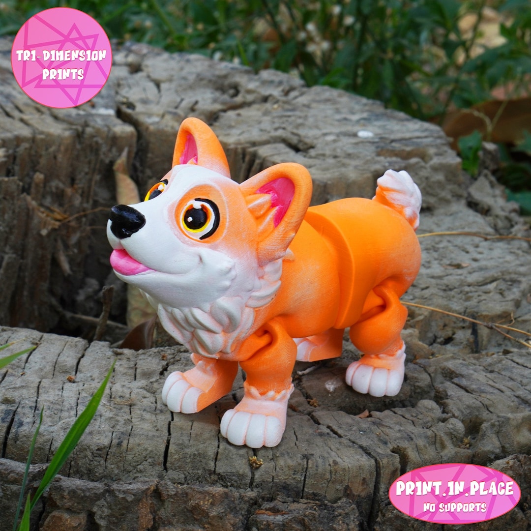 Flexi Corgi 3D Print: Articulated Dog Toy (instant Download) - Etsy