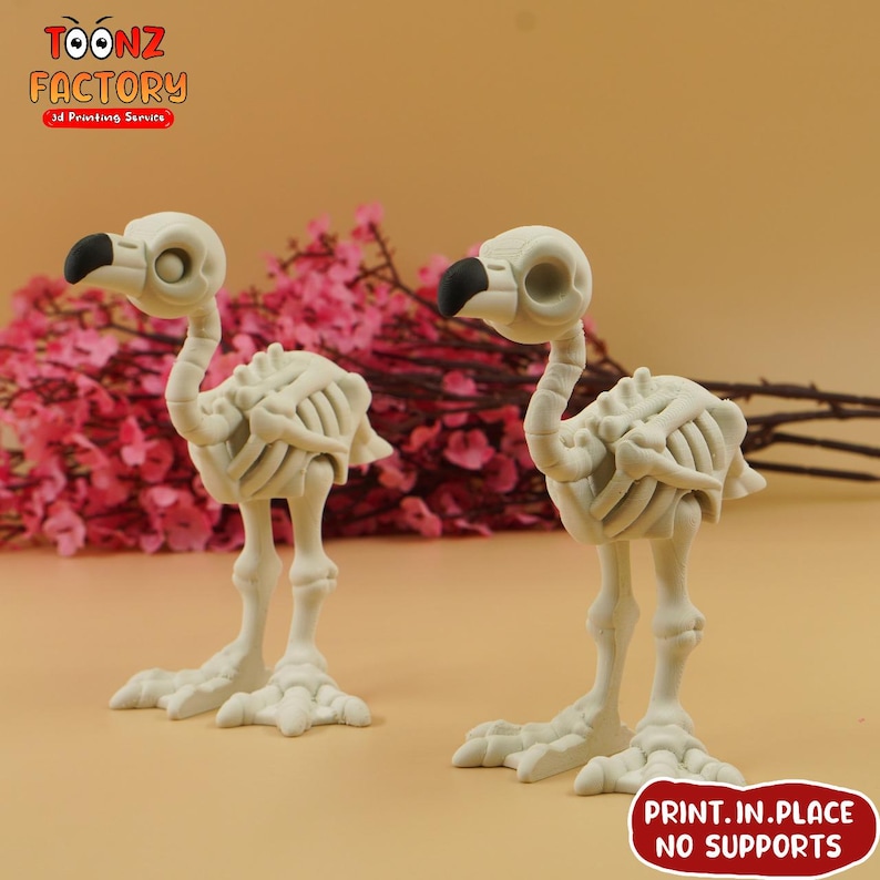 Flexi Flamingo Skeleton: Articulated 3D Print (instant Download) - Etsy