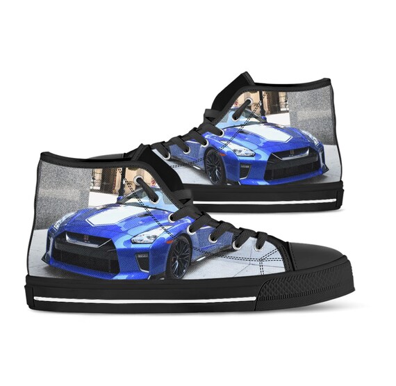Nissan GTR Shoes Car Sneakers Custom High Tops for Men - Etsy