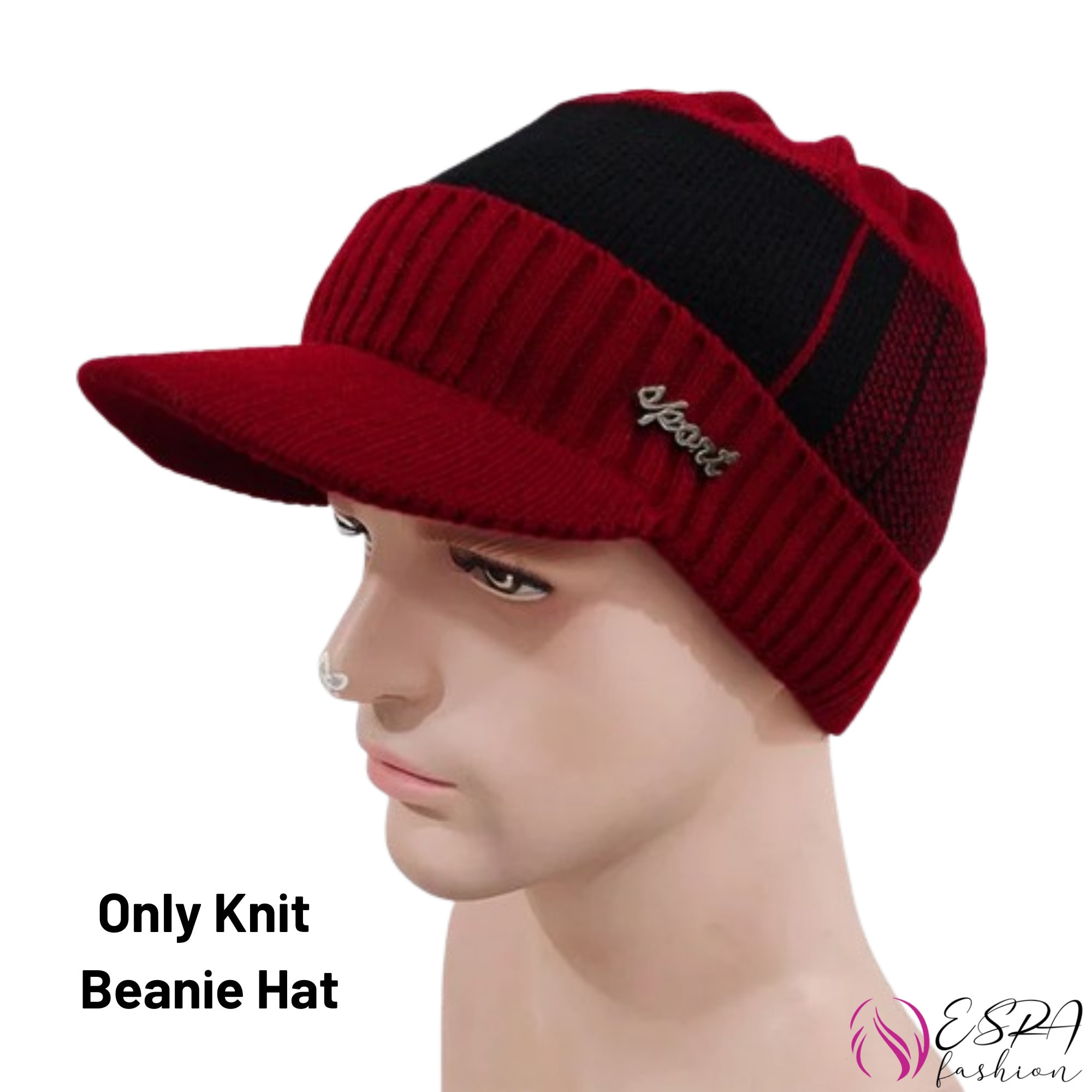 Winter Warm Knitting Hat and Scarf Combination 2pcs, Warm Windproof ...