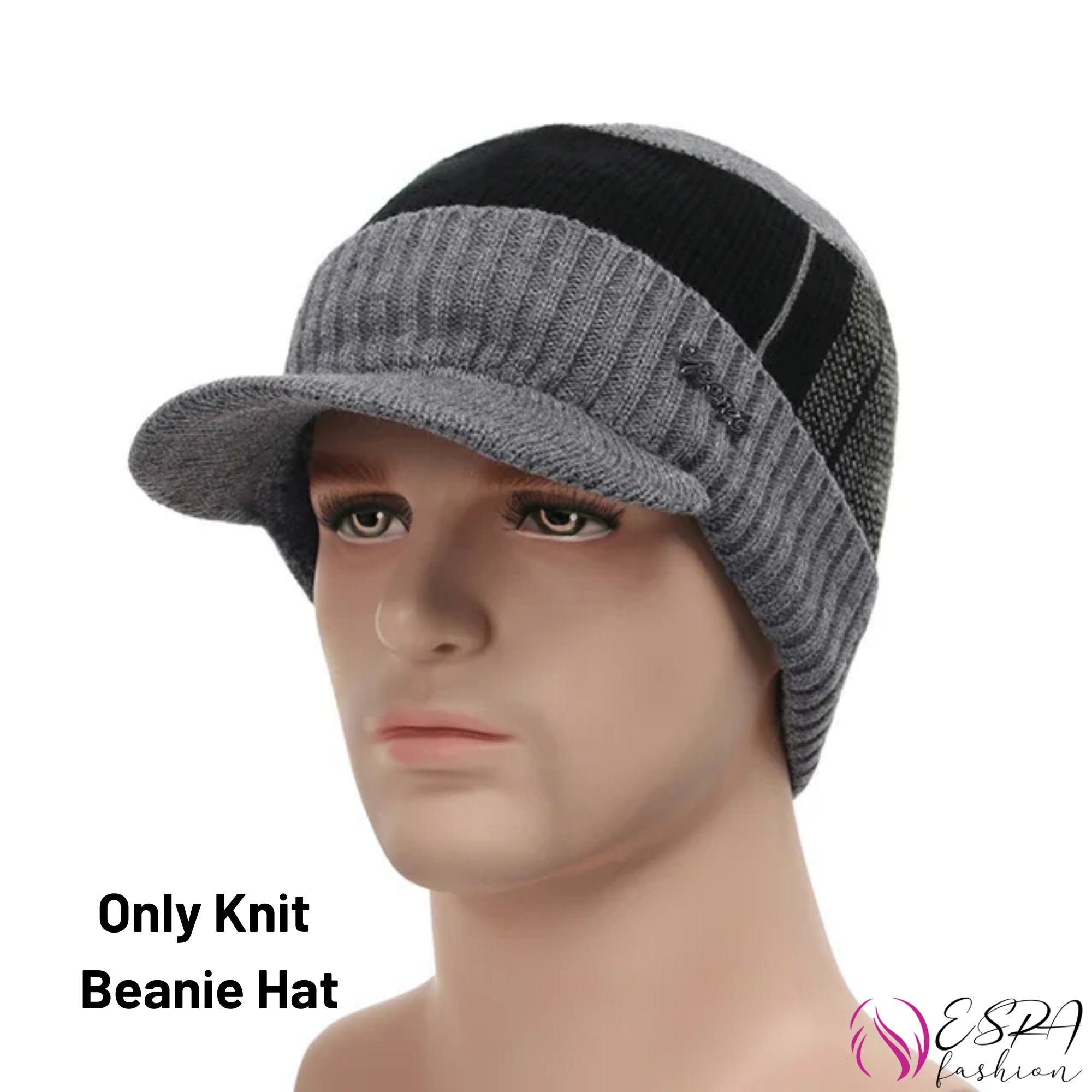 Winter Warm Knitting Hat and Scarf Combination 2pcs, Warm Windproof ...