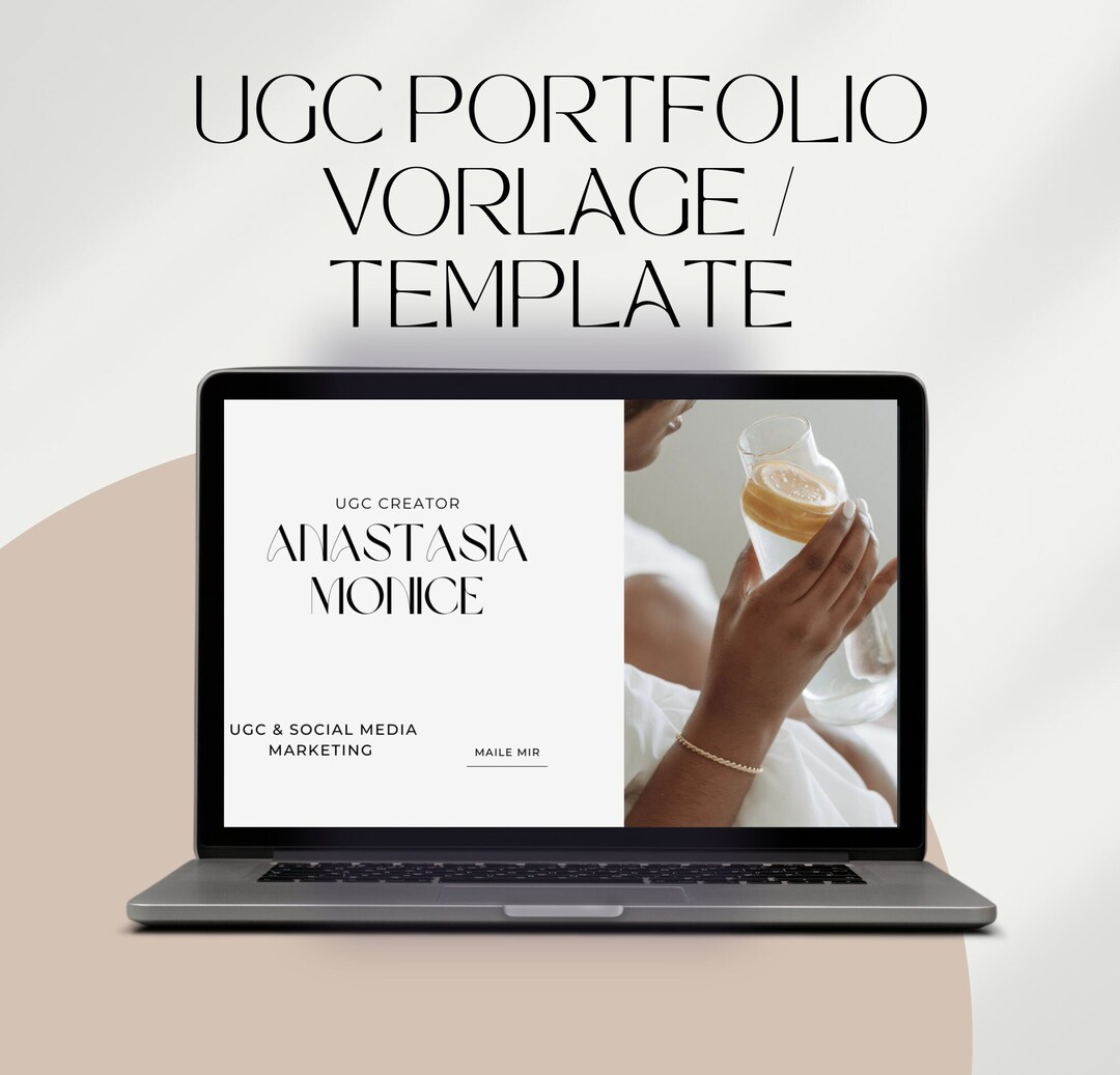 UGC Template / UGC Portfolio / UGC Template / Website - Etsy