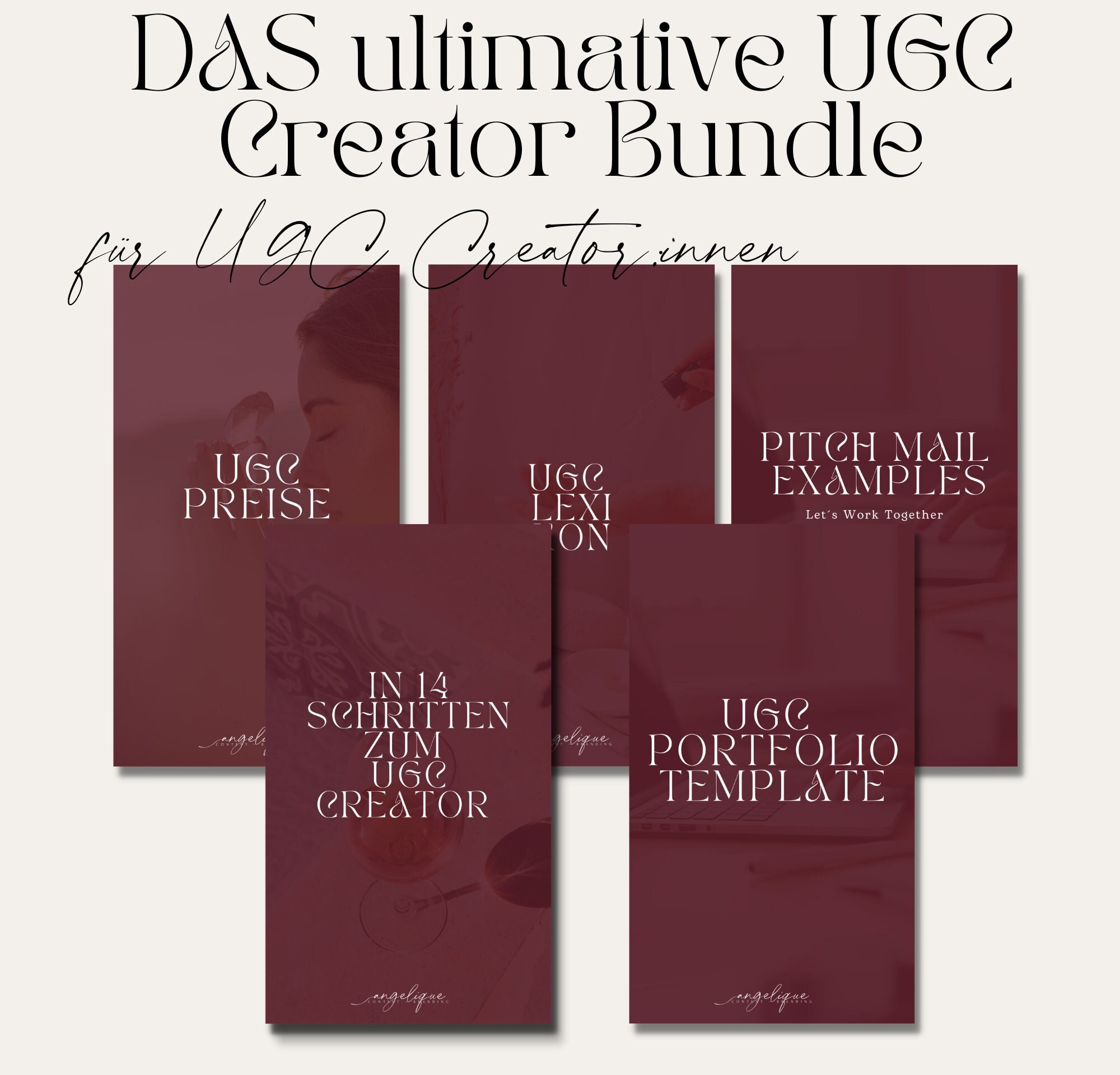 Bundle for UGC Creators Templates Portfolio Prices UGC - Etsy