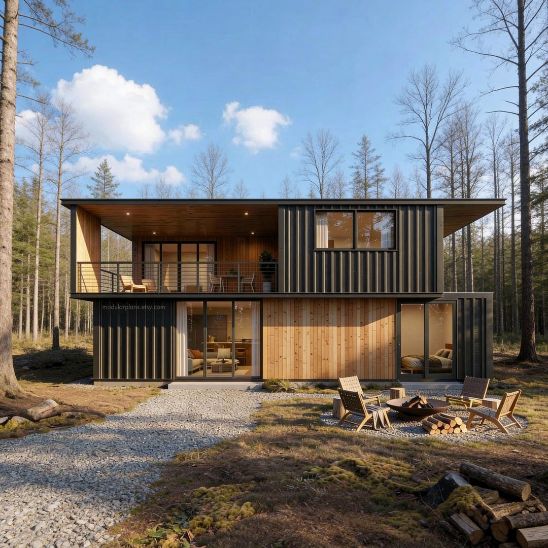 3x40' 3x20' Container Home Plans | 2 Bedroom Container House |container ...