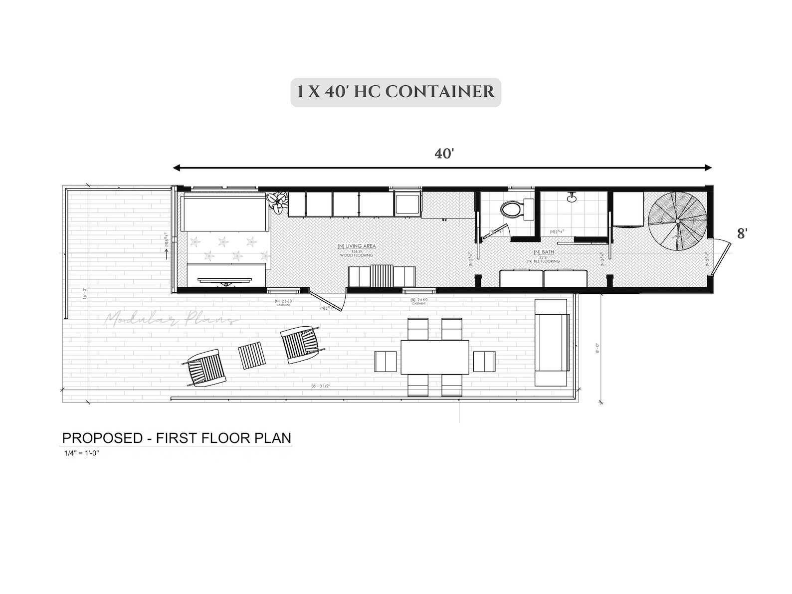 40ft & 20ft Container Home Plans | Small House Plans | Full Set ...