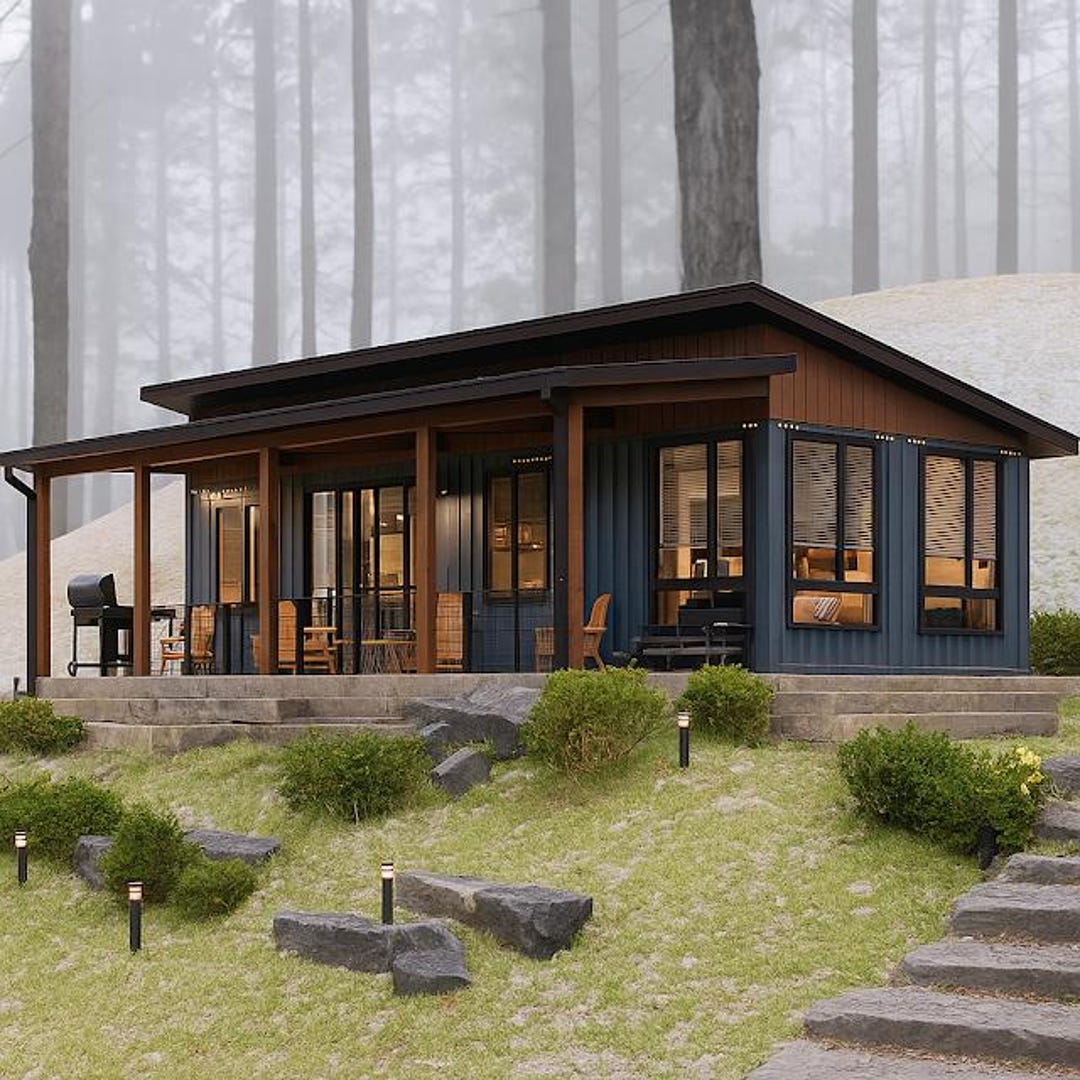 3x40' Container Home Plans | 3 Bed 2 Bath Container House | Container ...