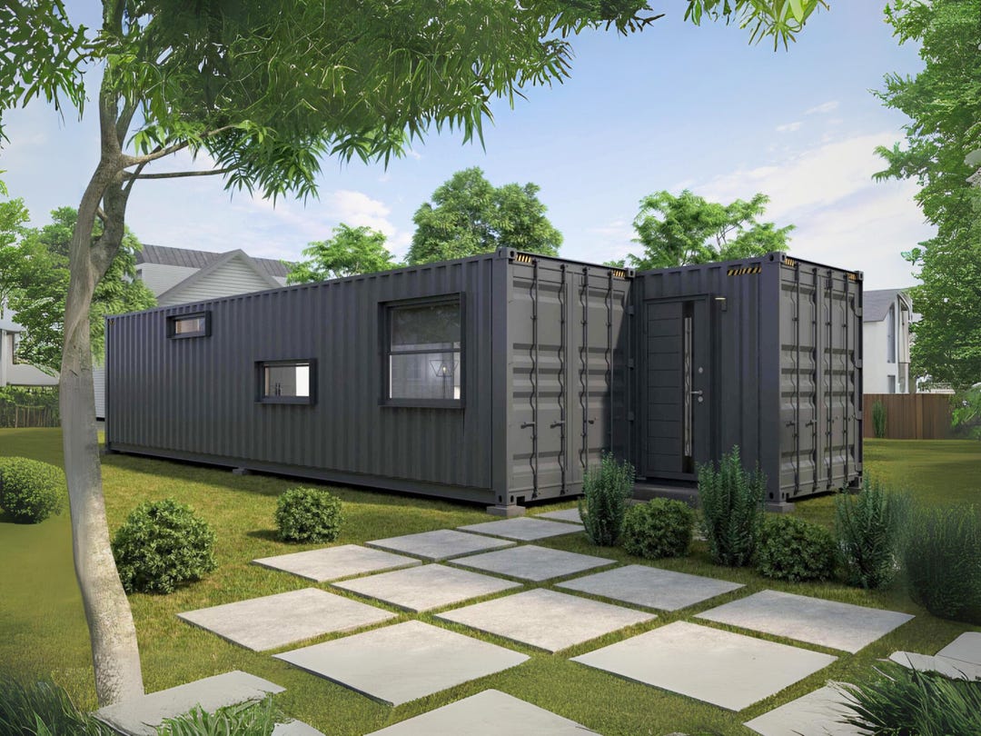 2 X 40ft Container Home Plans | 2 Bedroom Container Home Plans ...