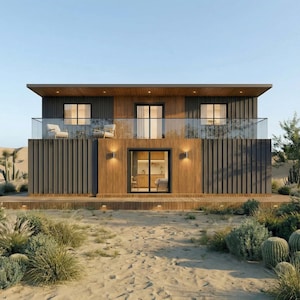 3x40' Container Home Plans | 2 Bed Container Home | Container House ...