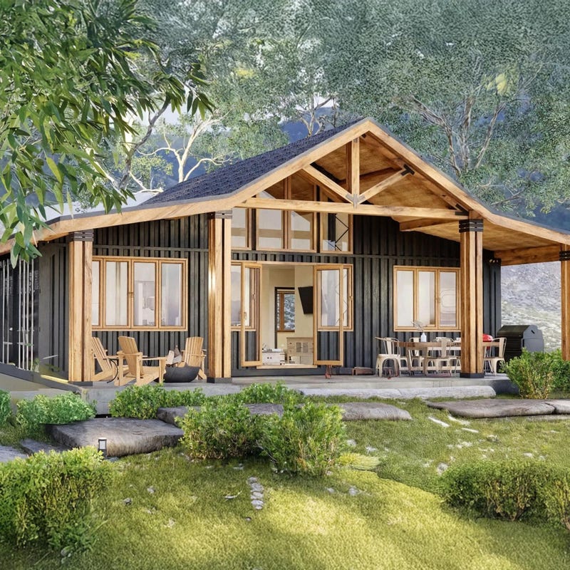 Black Barndo House Plan - Etsy