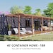 40' Container Home Plans - Full Set Architectural Plans - 360SF Modular ...