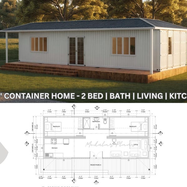40 X 40 House Plan - Etsy