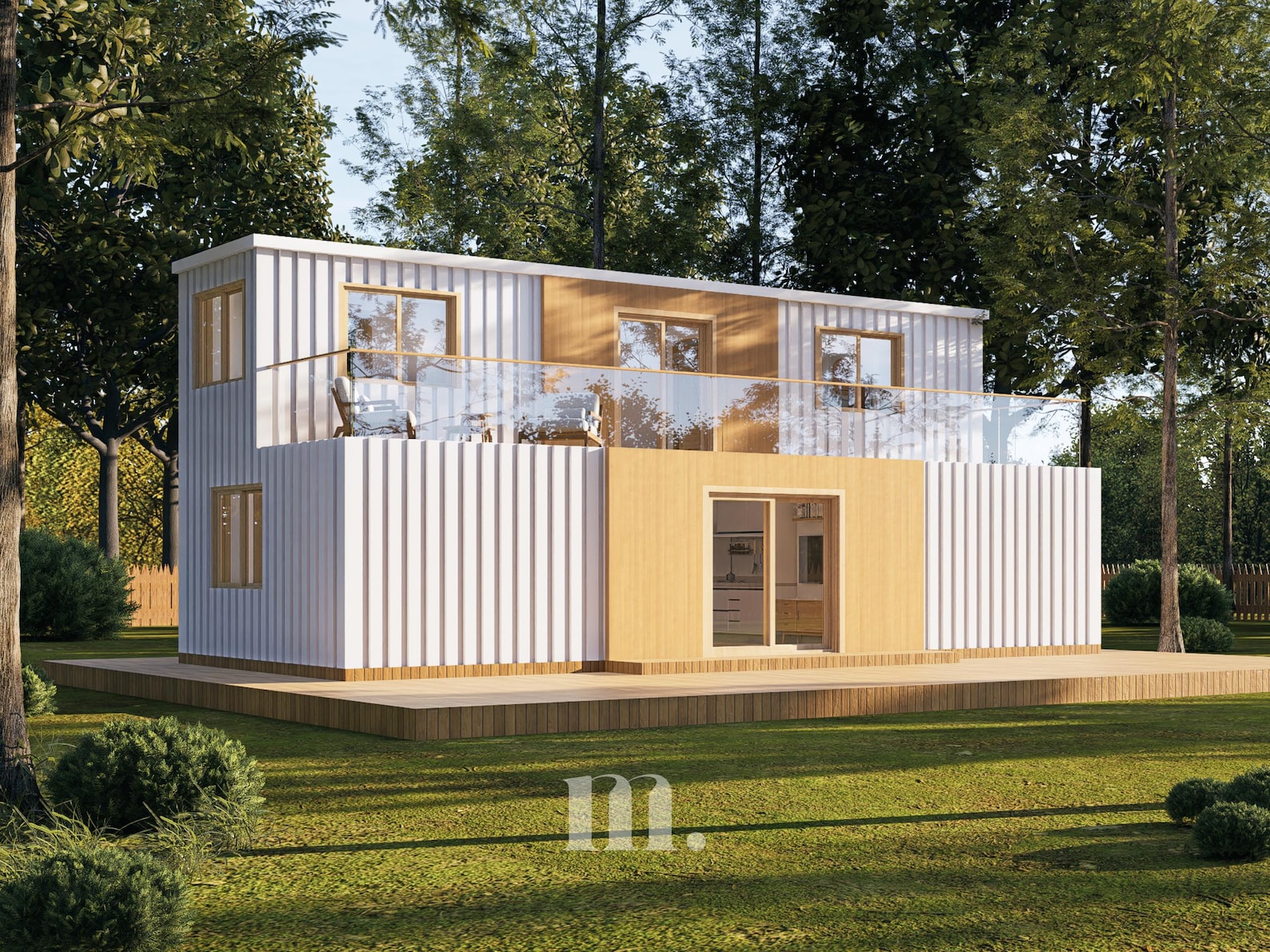 3x40' Container Home Plans | 2 Bed Container Home | Container House ...