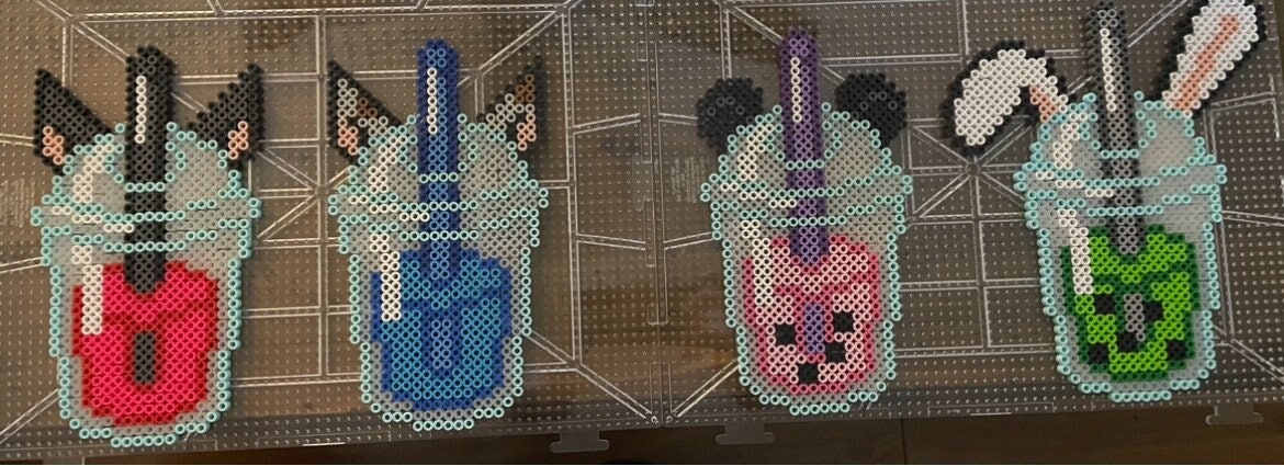 Custom Perler Boba Cups - Etsy