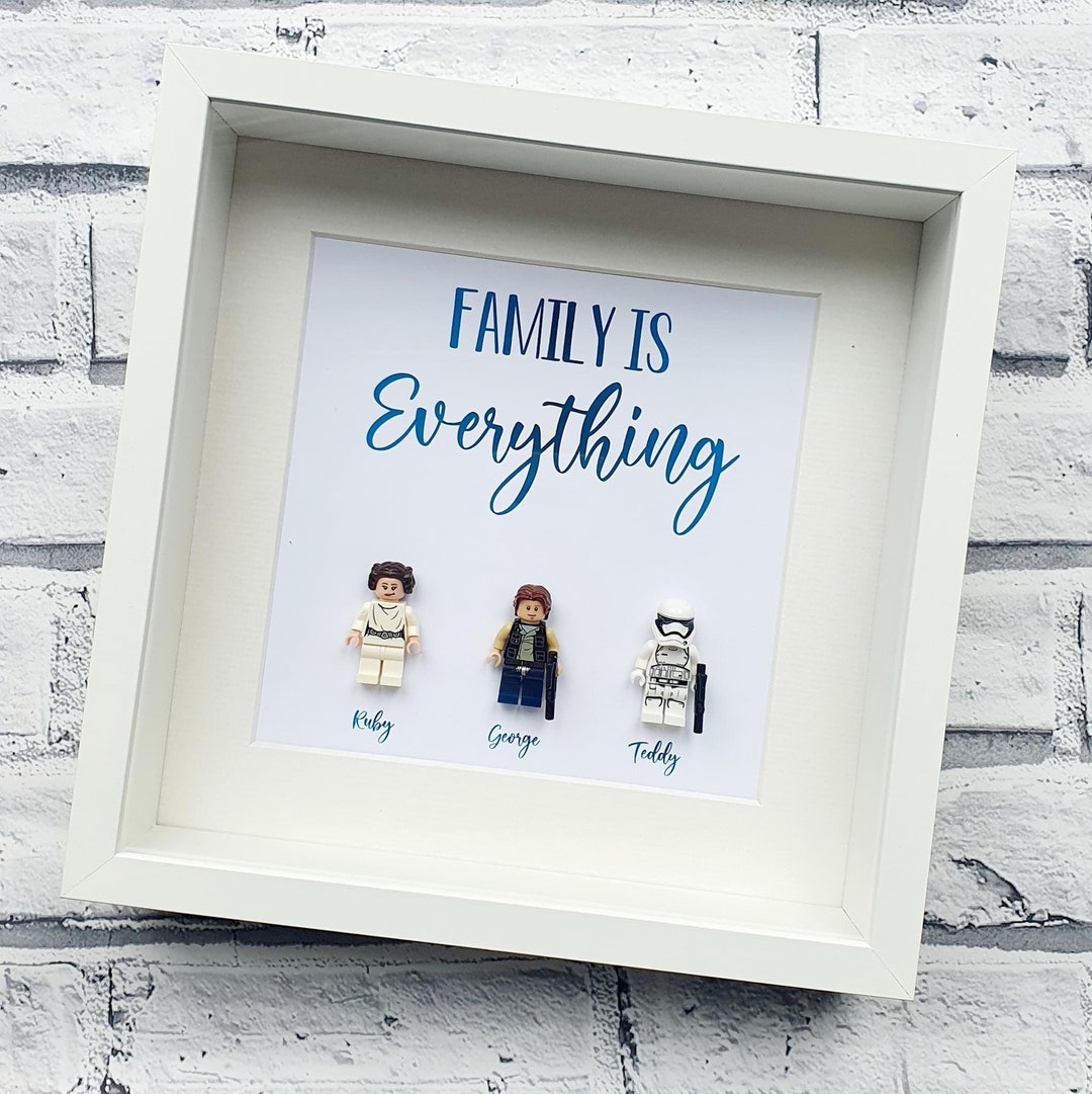 Family Figures Gift Frame (christmas Gift for Daddy Dad Personalised ...
