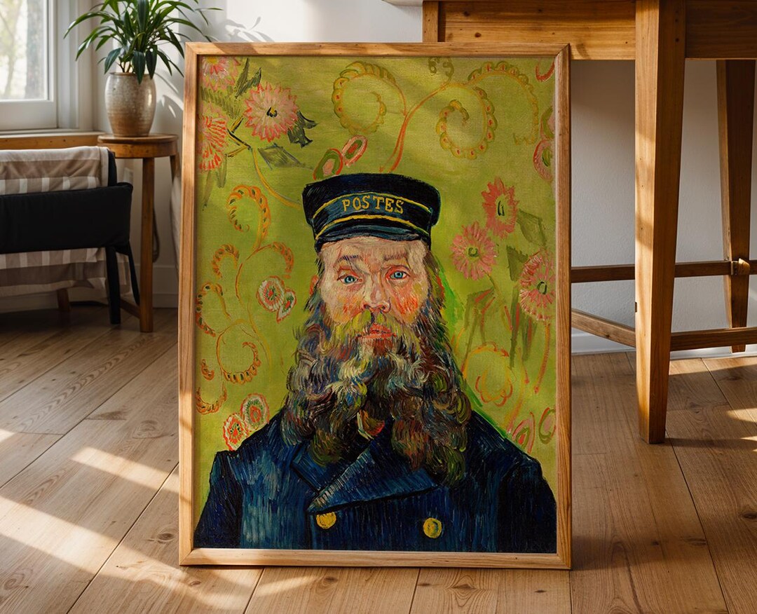 Vincent Van Gogh the Postman Print, 1888 Portrait Poster, Post ...