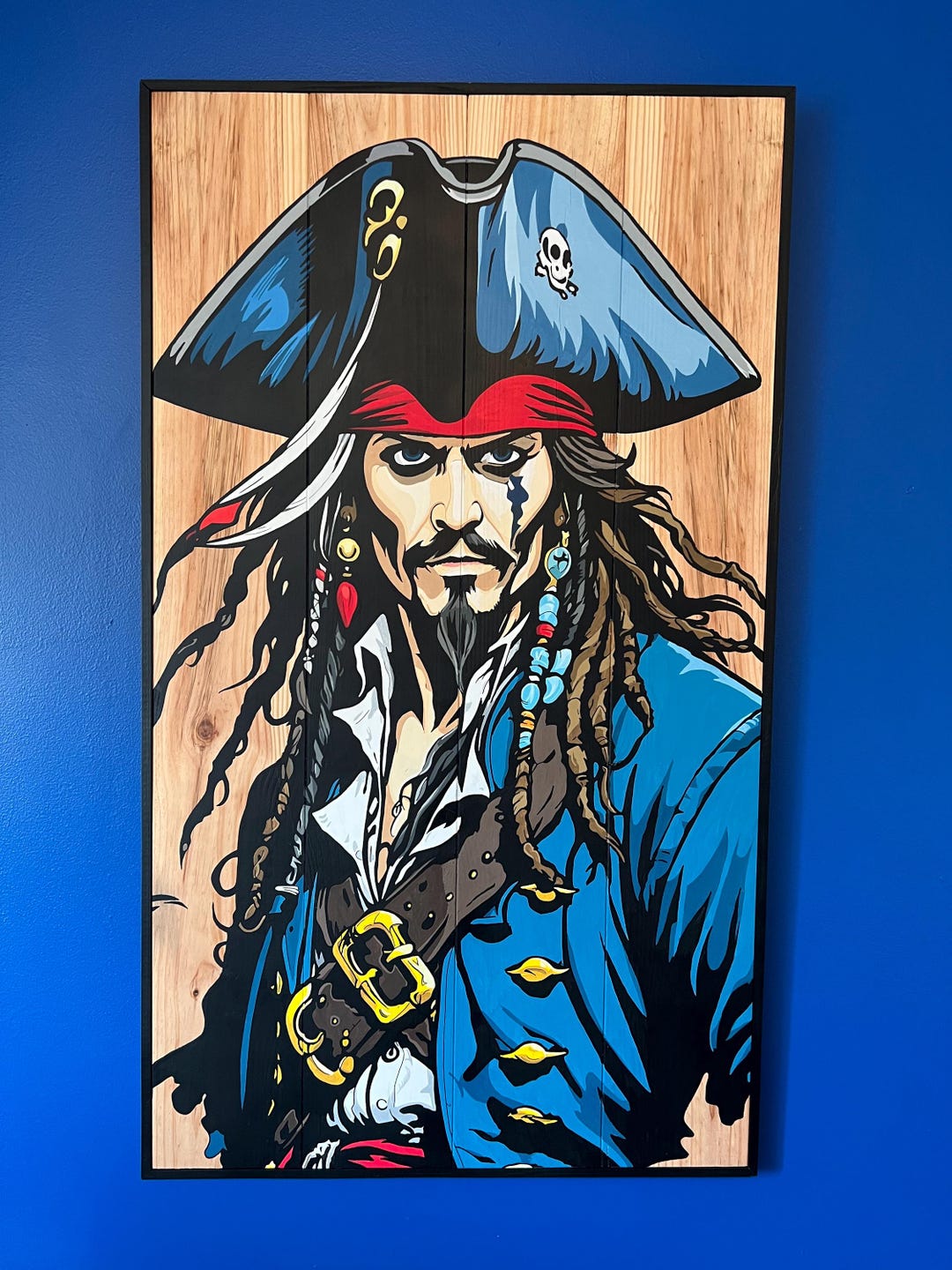 Jack Sparrow - Pirates of the Caribbean Wood Painting - Etsy