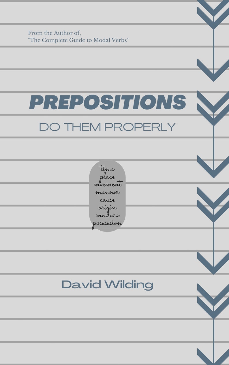 PREPOSITIONS in English How to Do Them Properly - Etsy