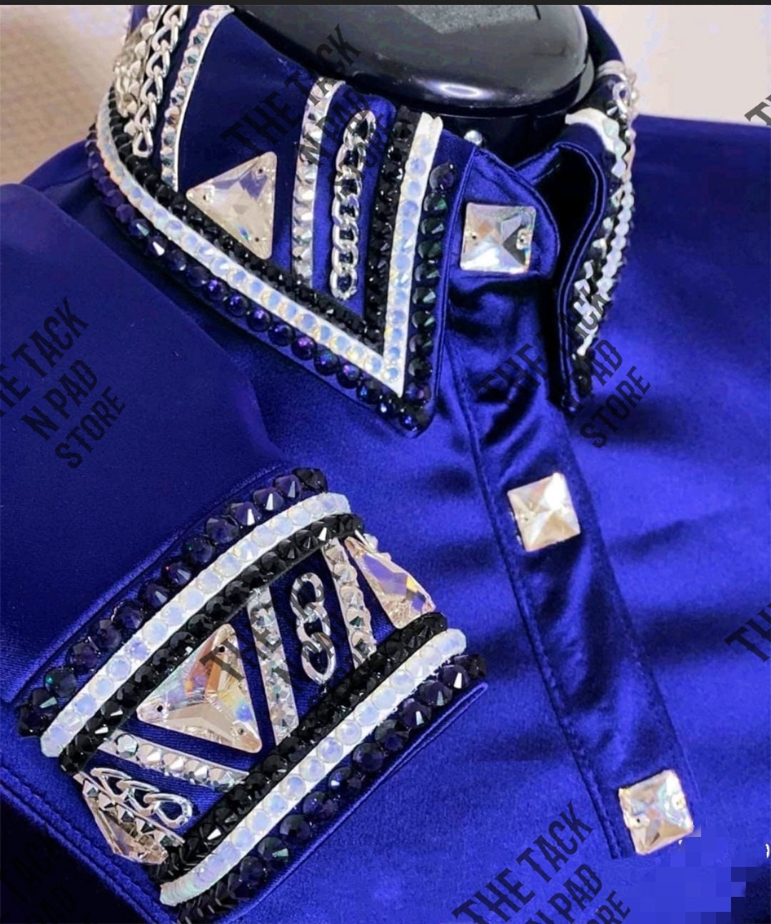 Western Rodeo Showmanship Shirt (navy Blue Color) - Etsy