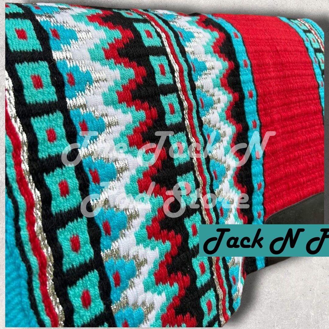 Western Show Oversize Wool Saddle Blanket With Customization Options - Etsy